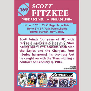 1983T Philadelphia Stars RetroCards Set