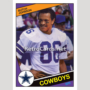 1984T Butch Johnson Dallas Cowboys – RetroCards