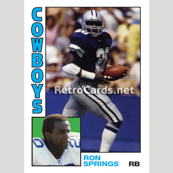 1984T MLB Ron Springs Dallas Cowboys – RetroCards