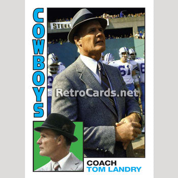 1984T MLB Tom Landry Dallas Cowboys – RetroCards