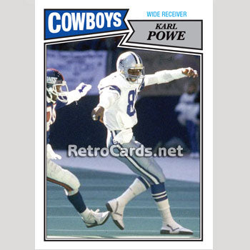 1987T Karl Powe Dallas Cowboys – RetroCards