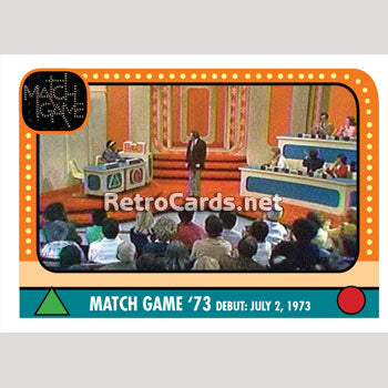 Match Game Show Debut 1973 – RetroCards
